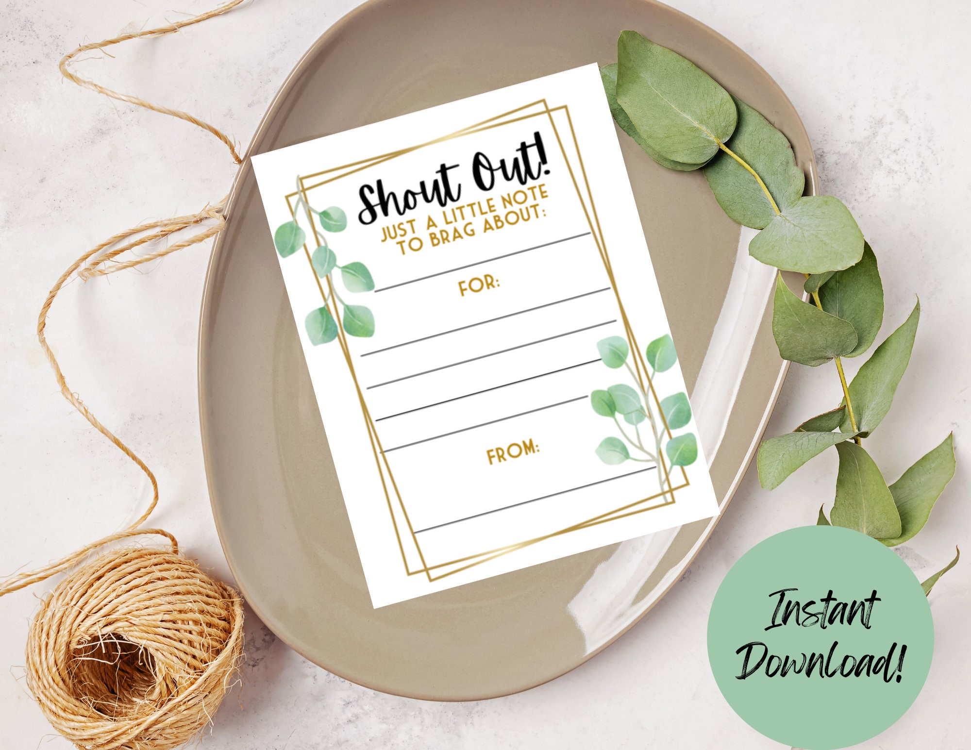 Shout Out Cards, Student Awknowledgement, Employee Appreciation ...