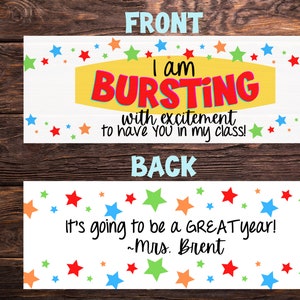 Back to School Tag, Welcome New Students, Meet the Teacher, Bursting ...