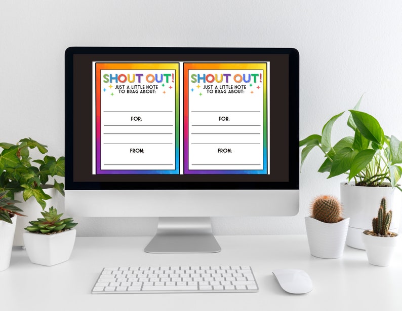 Shout Out Cards, Student Awknowledgement, Employee Appreciation ...