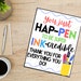 Pen Thank You Gift Tag Teacher Appreciation Gift for School Secretary ...