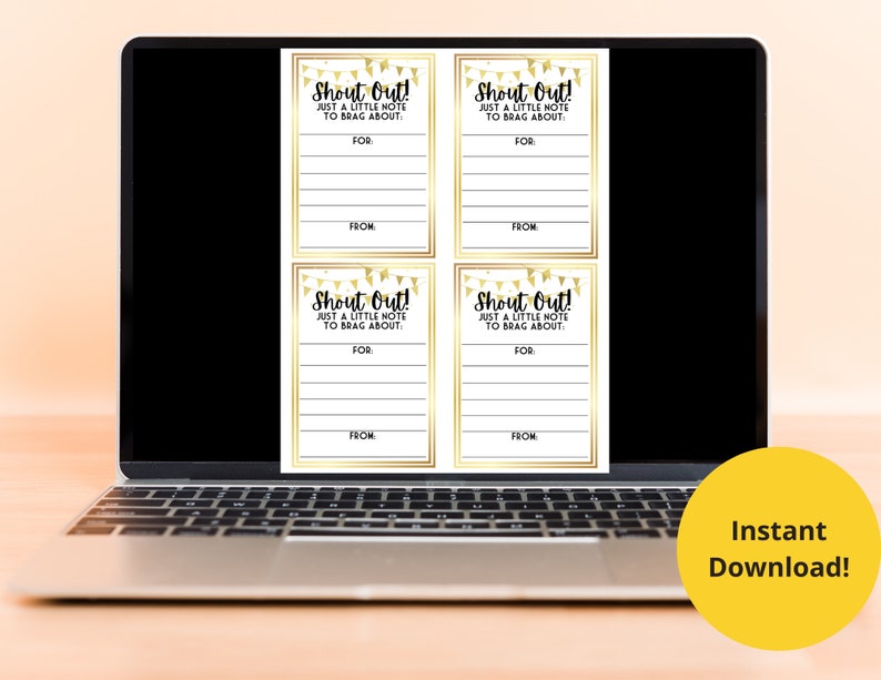 Shout Out Cards, Student Awknowledgement, Employee Appreciation ...