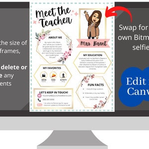 Meet the Teacher Editable Template, Back to School Welcome Letter ...
