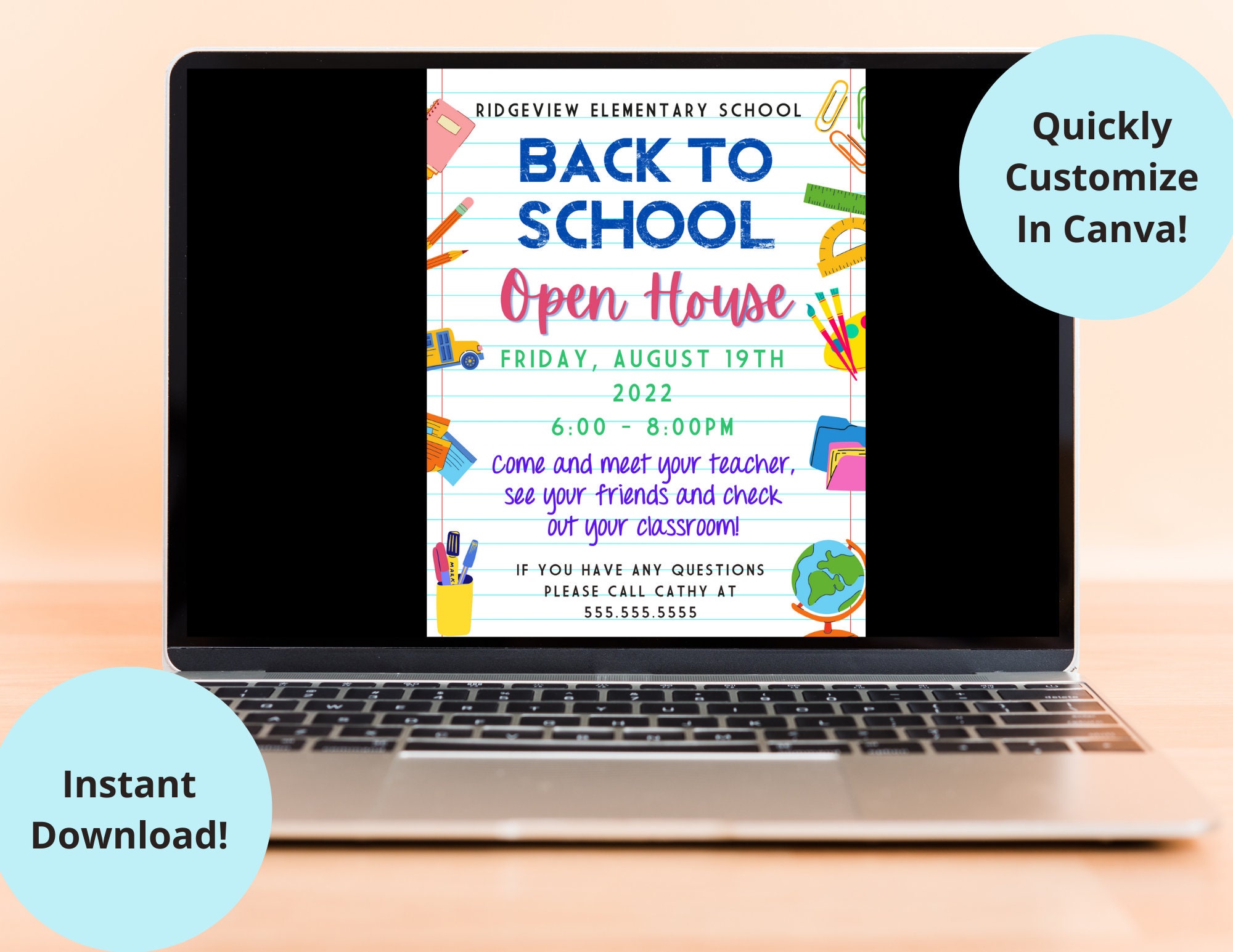 Back to School Open House Back to School Night School Open - Etsy