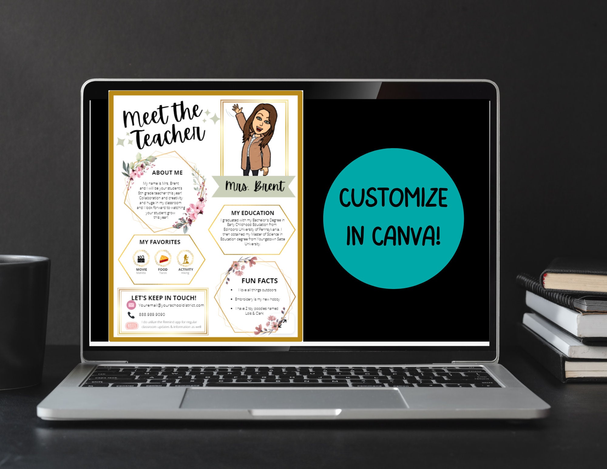 Meet the Teacher Editable Template, Back to School Welcome Letter ...