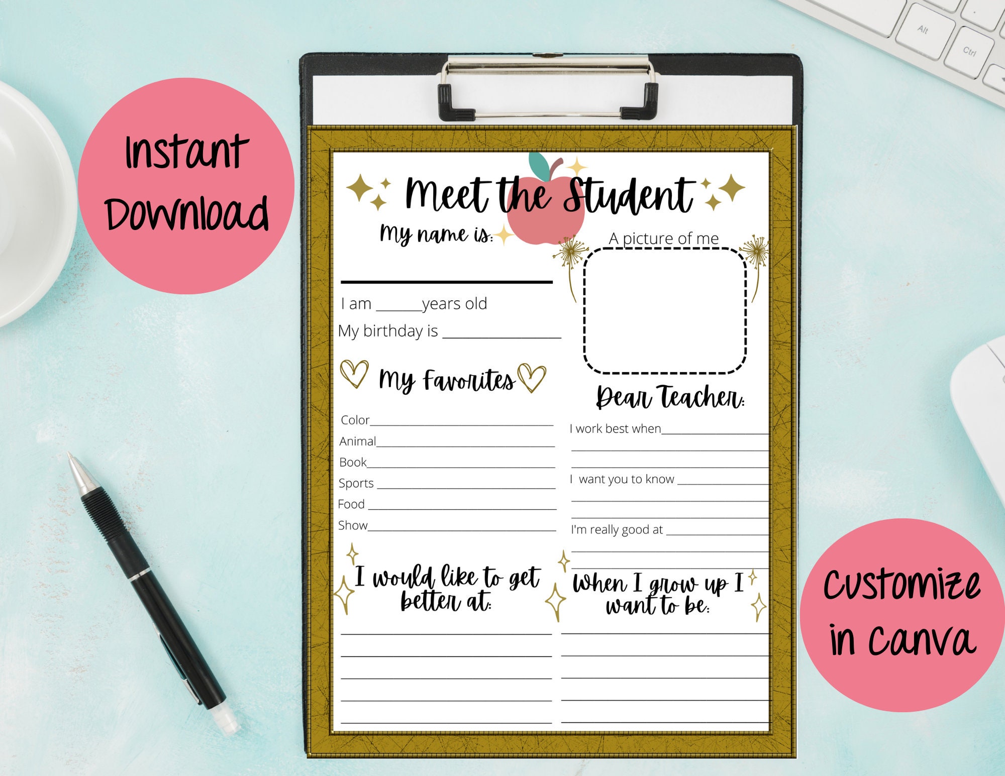 Meet the Teacher Editable Template Bundle, Back to School Welcome ...
