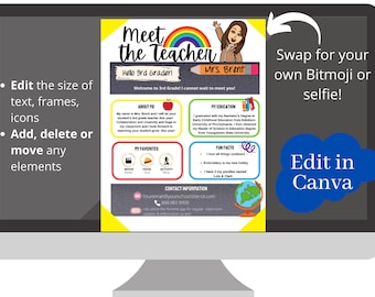 Meet the Teacher Editable Template, Back to School Welcome Letter ...