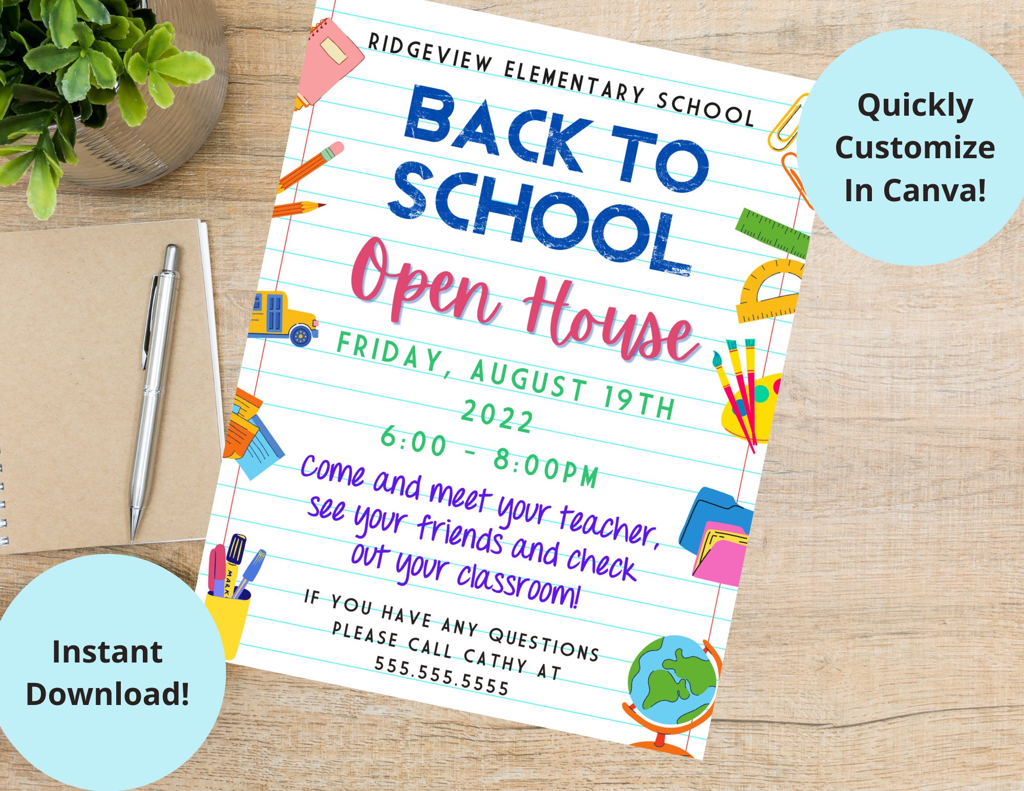 Back to School Open House Back to School Night School Open - Etsy