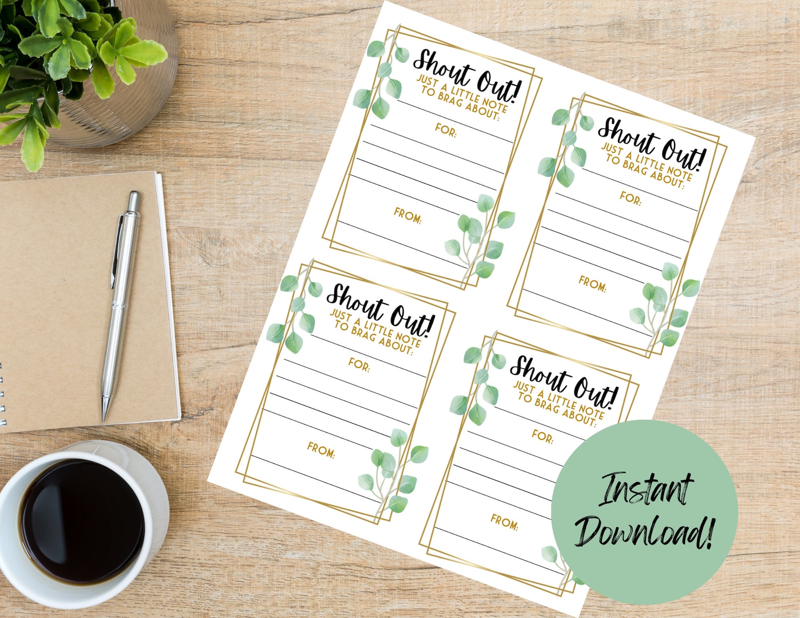 Shout Out Cards, Student Awknowledgement, Employee Appreciation ...