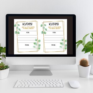 Kudos Shout Out Cards, Student Acknowledgement, Employee Appreciation ...