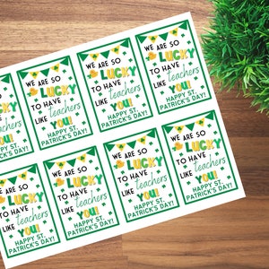 Teacher Appreciation Holiday St Patrick's Day Tag PTO PTA We Are so ...