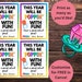 New School Year Treat Tag Ring Pop Back to School Student Teacher Thank ...