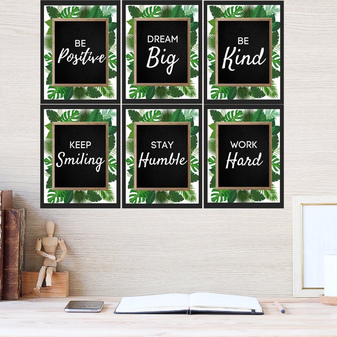 Inspirational Wall Art Motivational Office Decor Classroom Livingroom ...