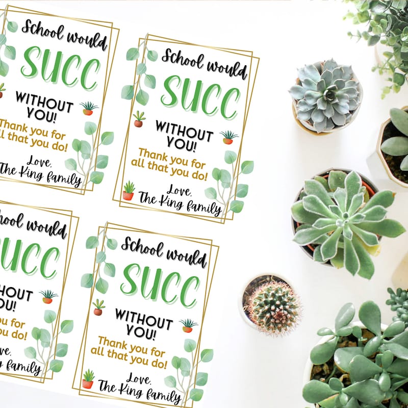 Succulent Gift Tag - 60+ Gift Ideas for 2026