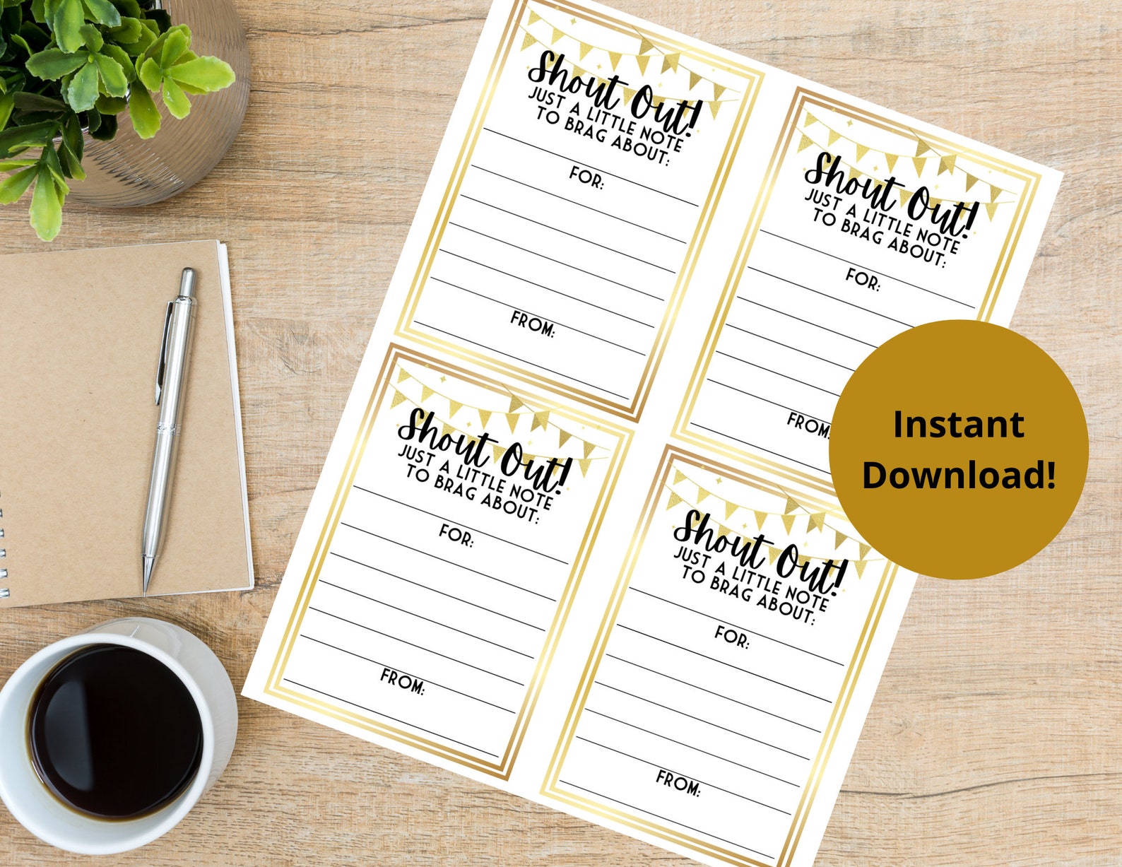 Shout Out Cards, Student Awknowledgement, Employee Appreciation ...