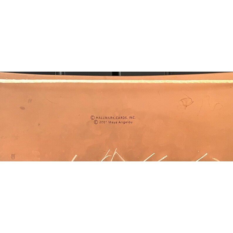 Vintage 2001 Hallmark Maya Angelou Glass Ceramic Wind Chime - Etsy