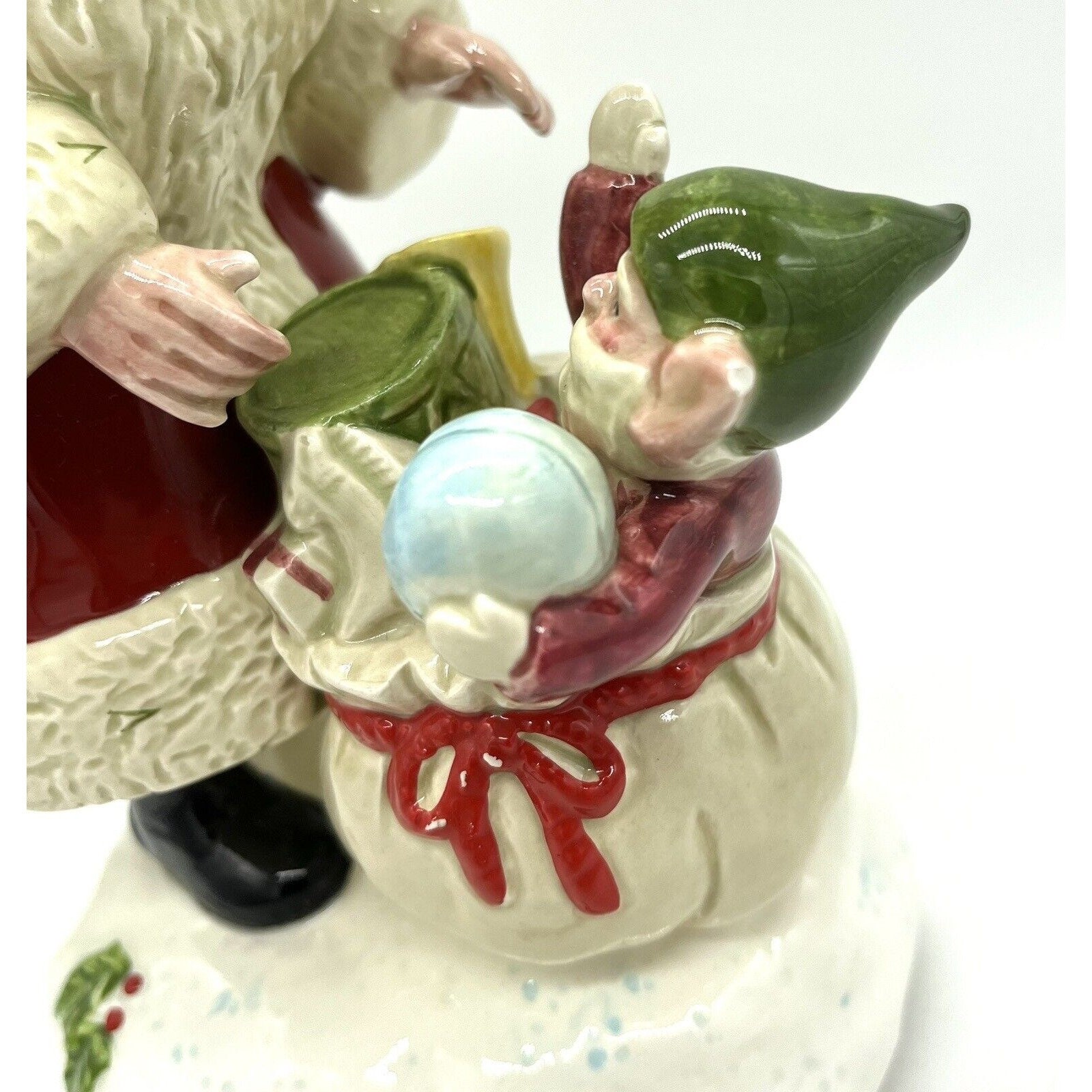 Vintage 1991 Schmid Musical Collection Santa Elf Wind-up Music Box ...