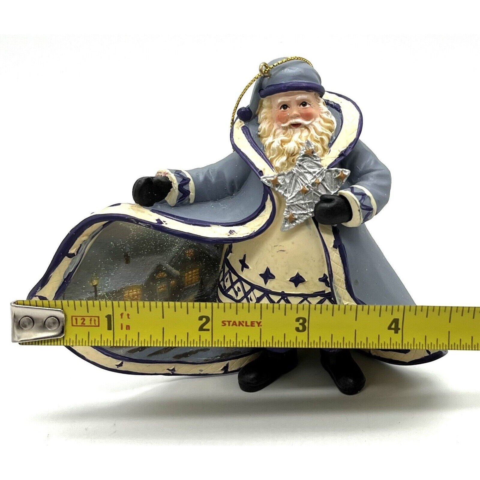 2003 Thomas Kinkade Old World Santa Ornament Ashton Drake Starry Winter ...