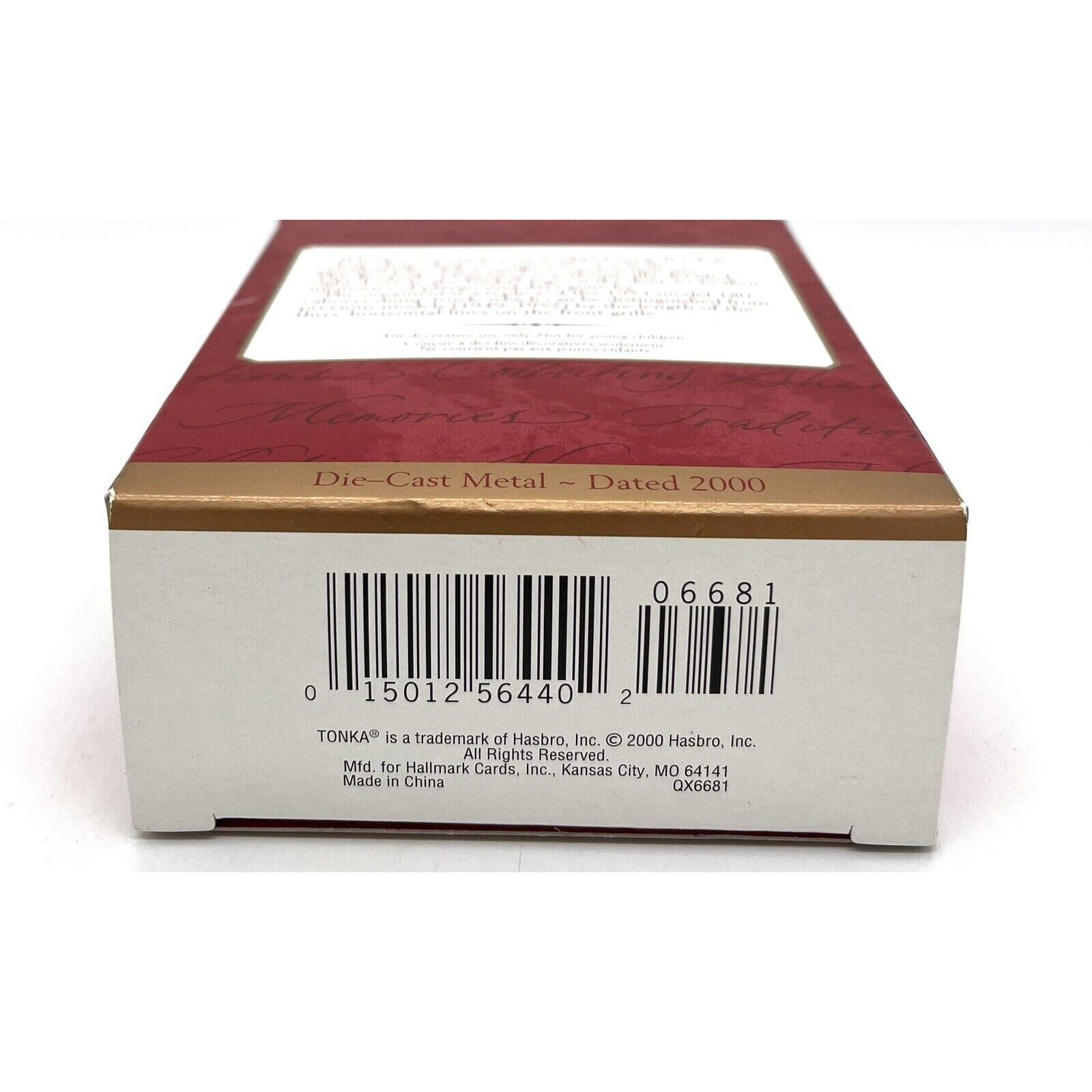 Hallmark Hasbro Die-cast Tonka Dump Truck Christmas Ornament in Box ...
