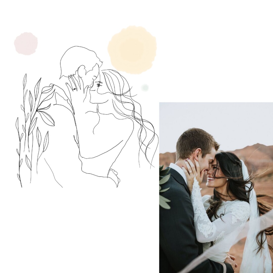 Personalized Custom Line Illustration | Minimal Personalized Drawing ...