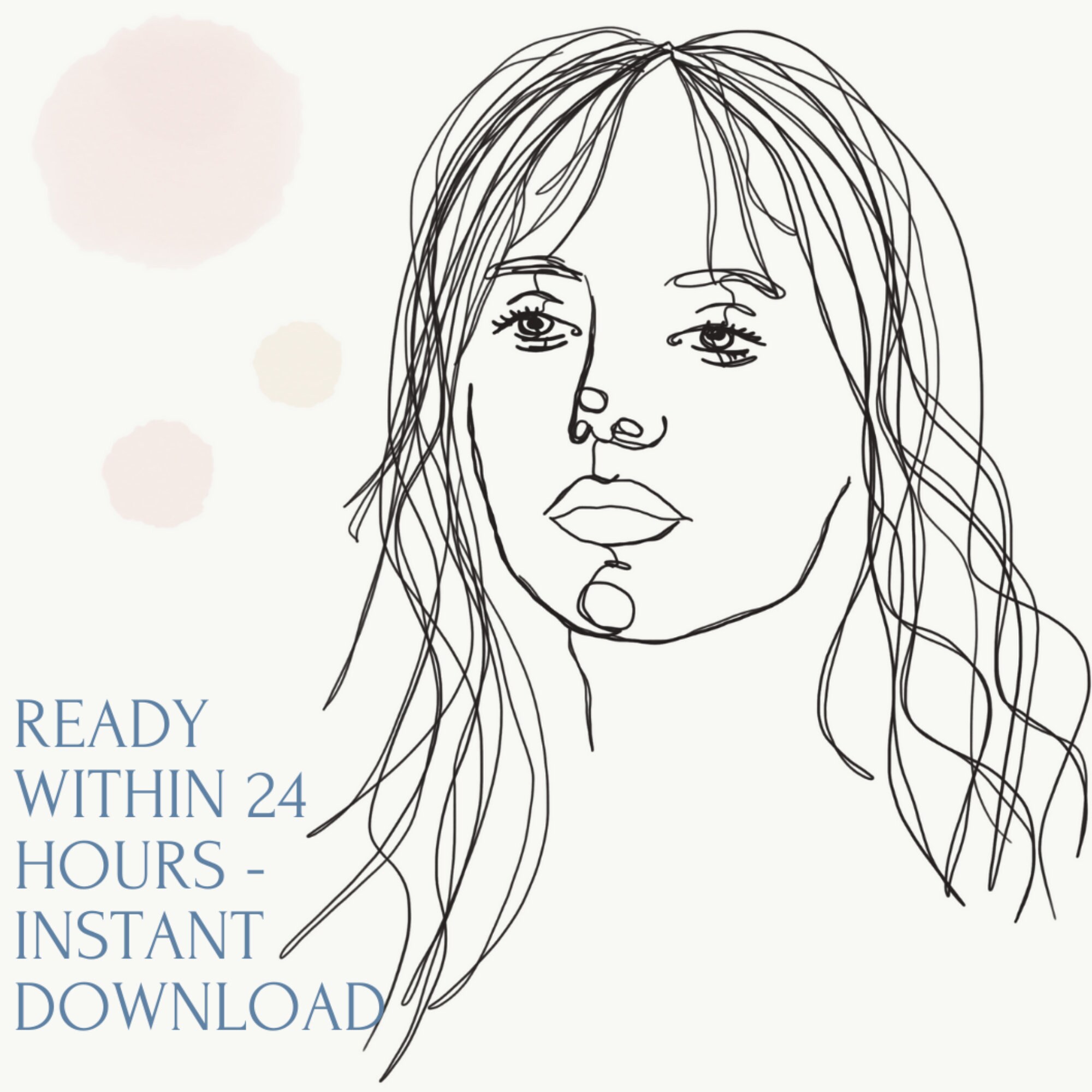 Personalized Custom Line Illustration Minimal Personalized Drawing ...