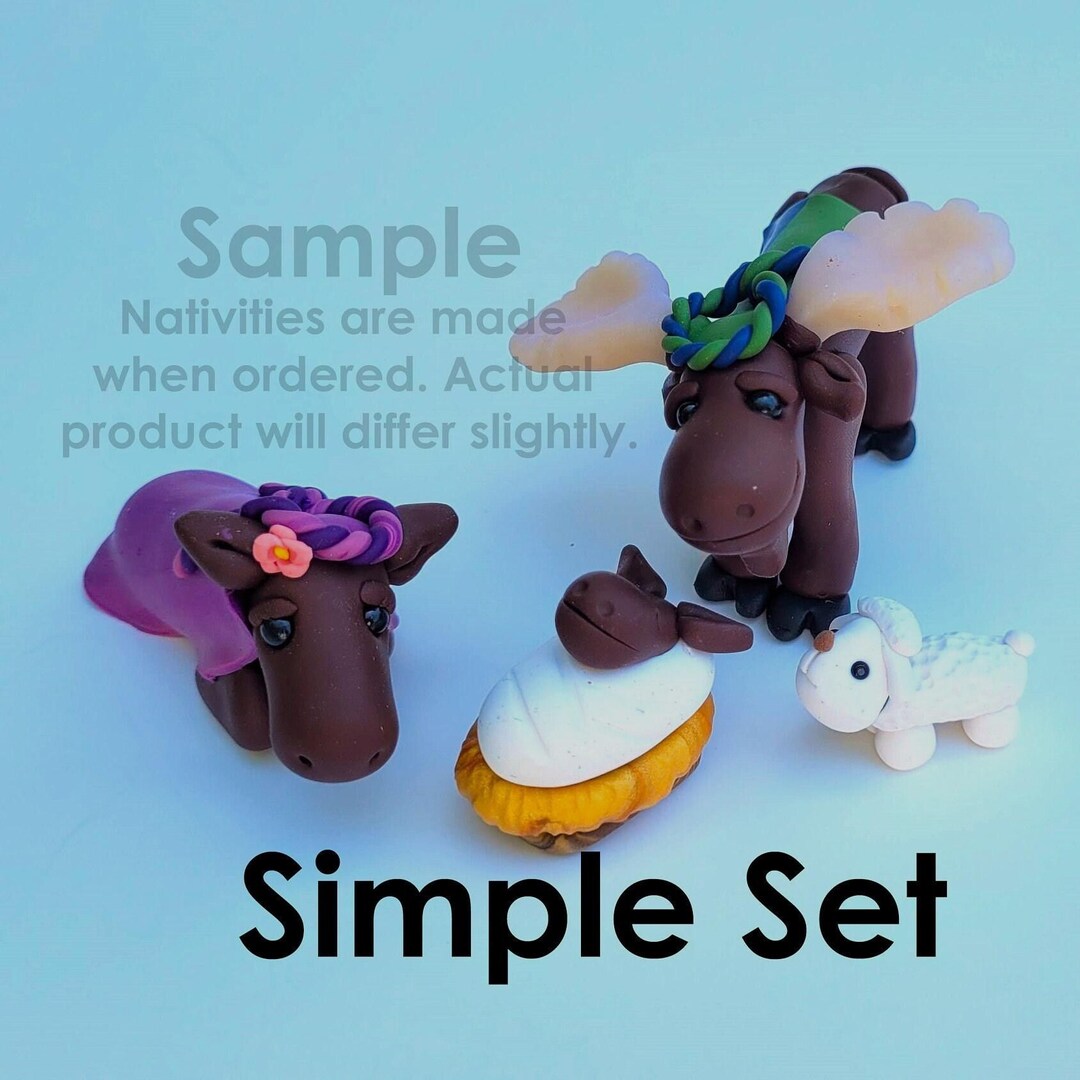 Moose Nativity - Etsy