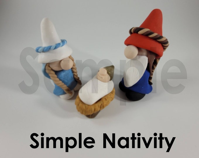 Gnome Nativity - Etsy