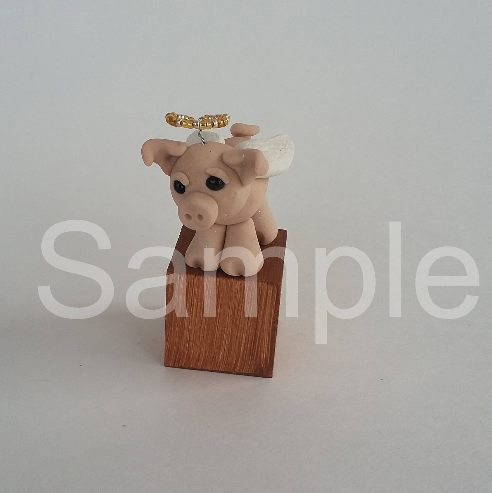 Pig Nativity Set: Handmade Polymer Clay Manger Scene - Collectible ...
