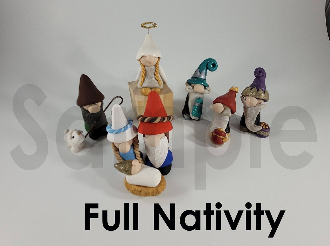 Gnome Nativity - Etsy