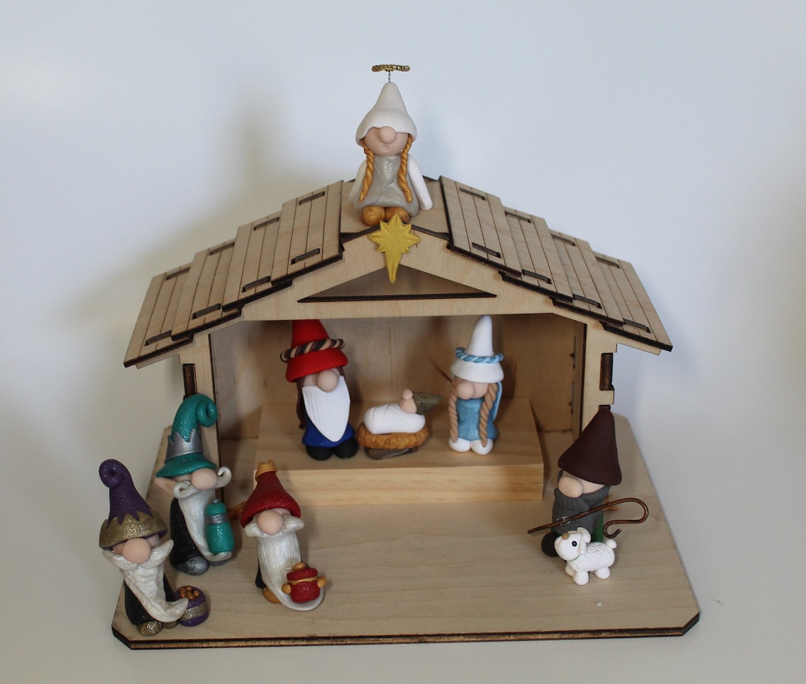 Gnome Nativity - Etsy