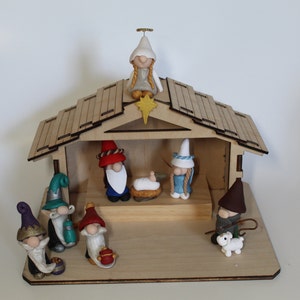 Gnome Nativity - Etsy