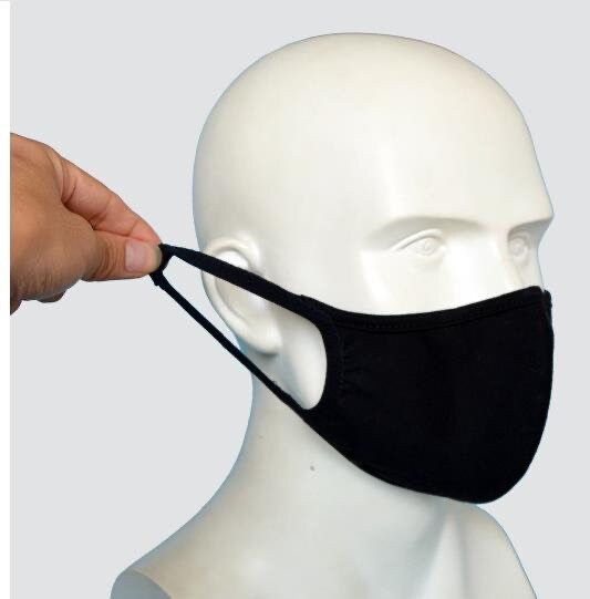 Women's Reusable Black Cotton Cloth Face Mask Breathable - Etsy