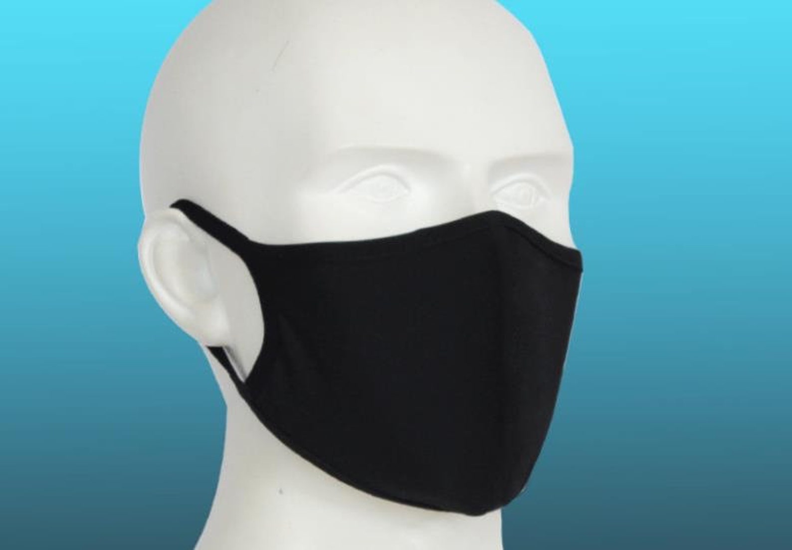Women's Reusable Black Cotton Cloth Face Mask Breathable - Etsy