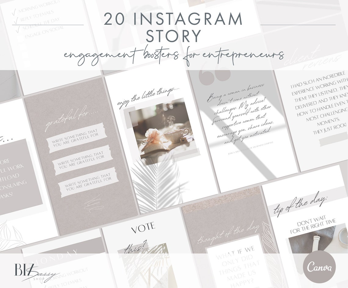 Instagram Story Canva Templates, IG Story Templates, Instagram Story ...