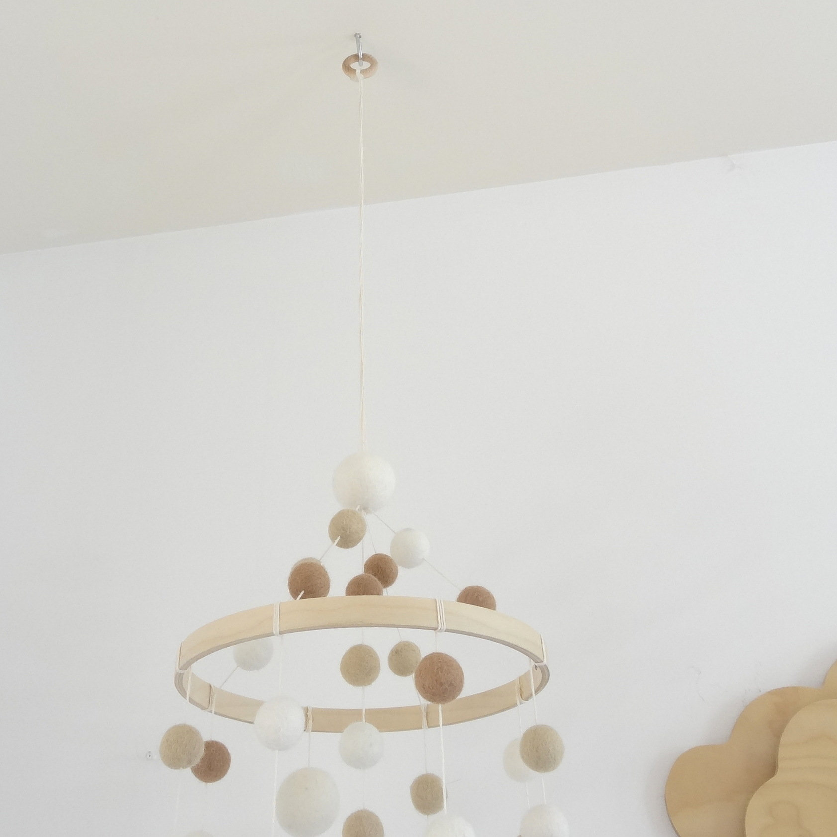 Baby mobile/nursery mobile/baby crib mobile/cream beige | Etsy