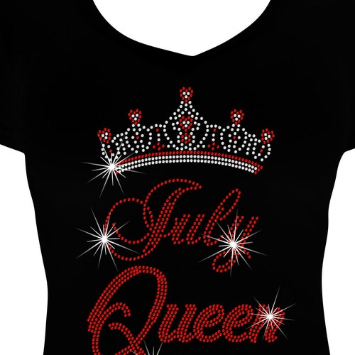Queens Are Born in July Living Bling Shirt Birthday Bling | Etsy