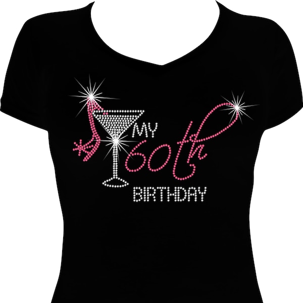 60th Birthday Bling Shirt Etsy