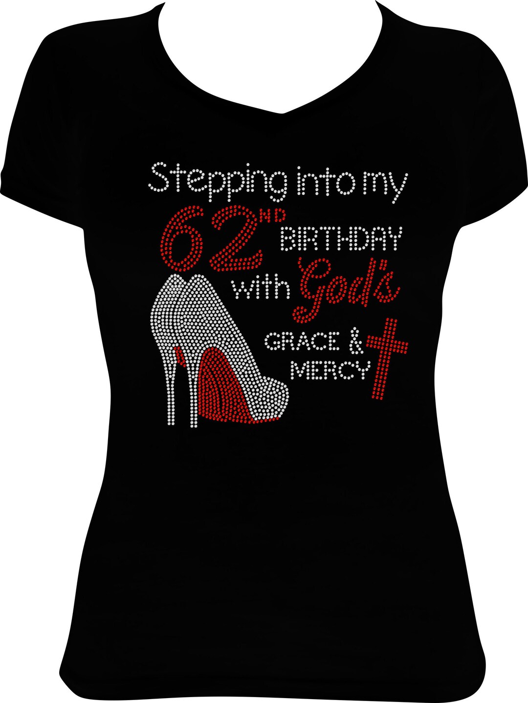 Stepping Into My 62nd Birthday With God's Grace and Mercy Shoes Bling ...