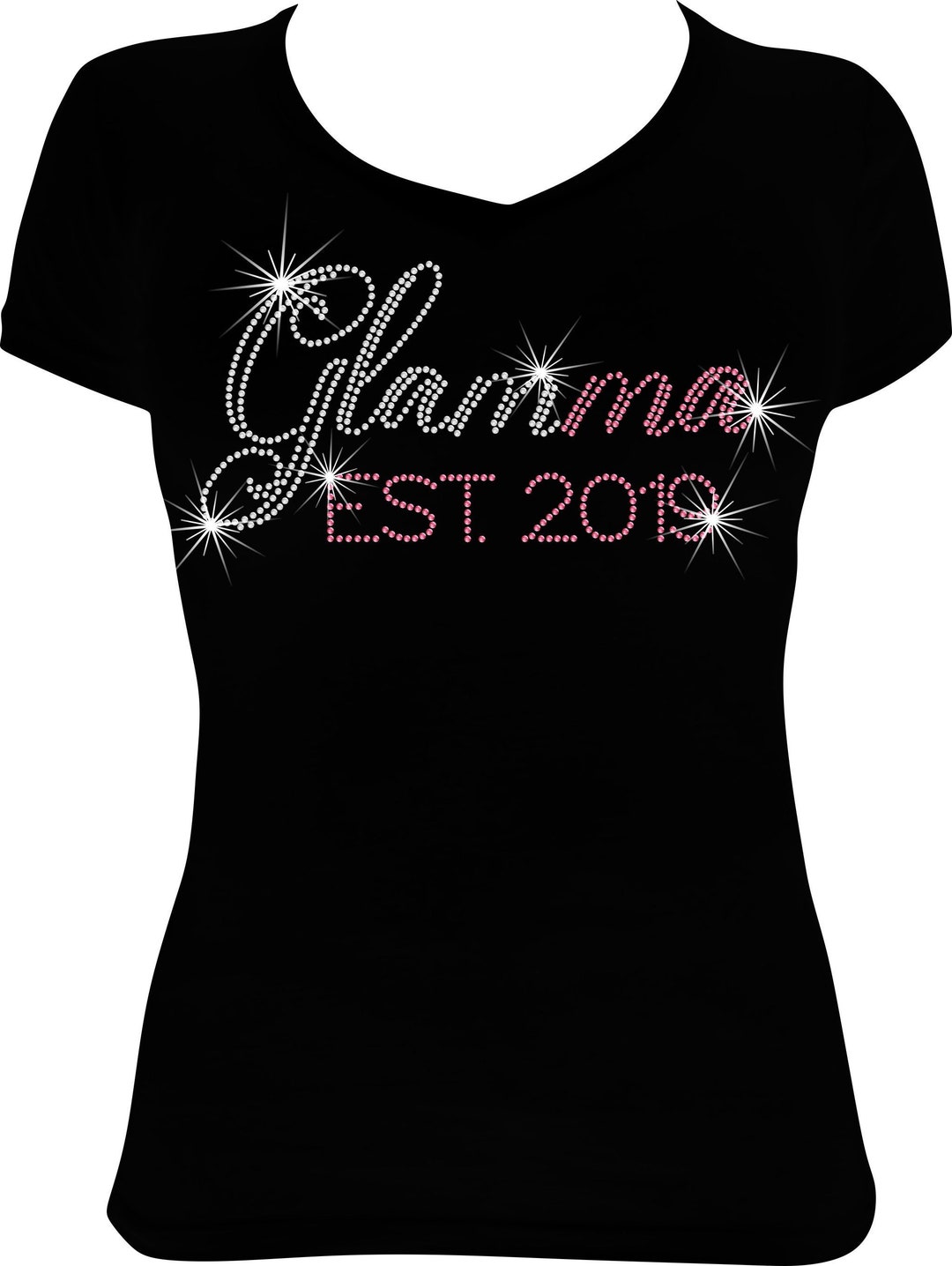 Glamma Est (you Choose) Bling Shirt, Glamma Tshirt, Glamma Bling Shirt ...