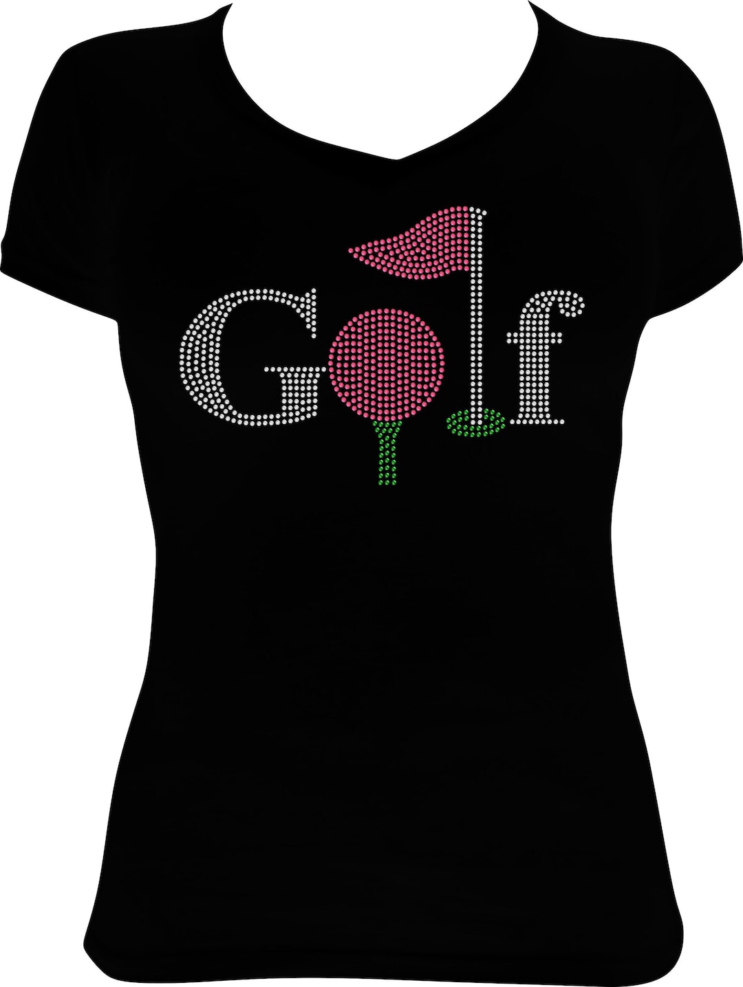 Golf Bling Shirt, Golfing Shirt, Golf Shirt, Golf Bling Shirt, Golf T ...