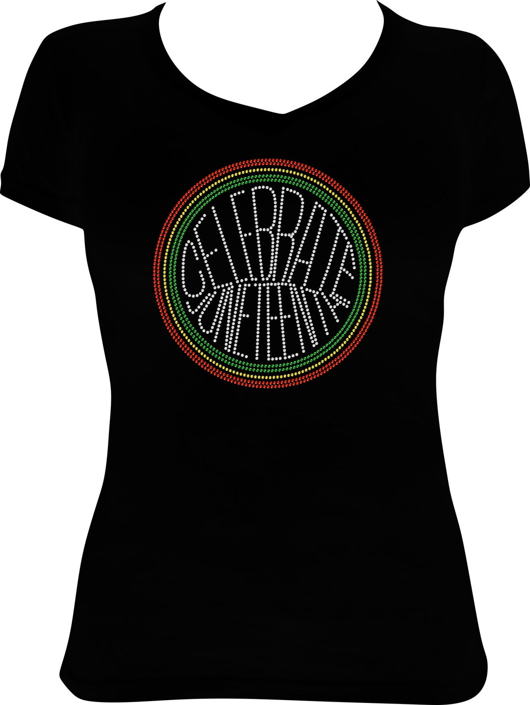 Celebrate Juneteenth Circle Bling Shirt, Juneteenth Rhinestone Shirt ...