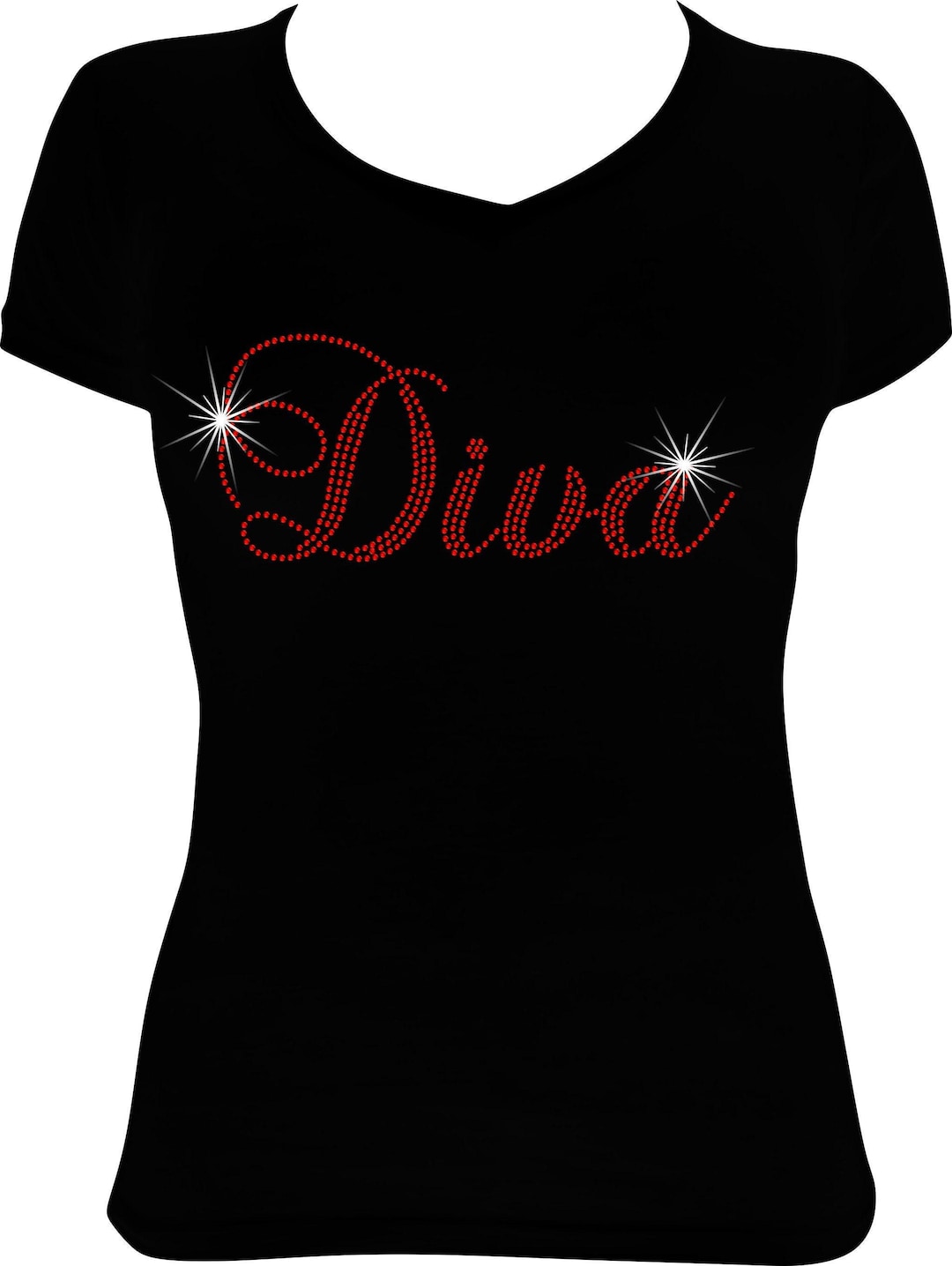 Diva Bling Shirt, Diva Rhinestone Shirt, Rhinestone Bling Shirt, Diva ...