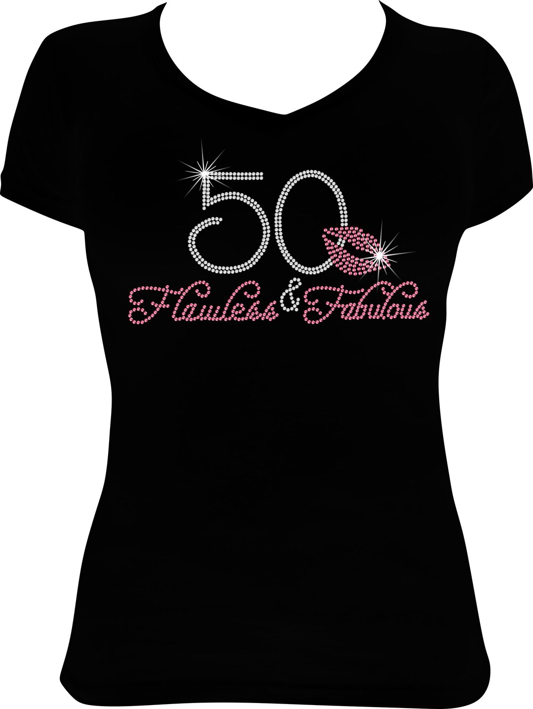 50 Flawless And Fabulous Bling Birthday Shirt 50th Birthday Bling