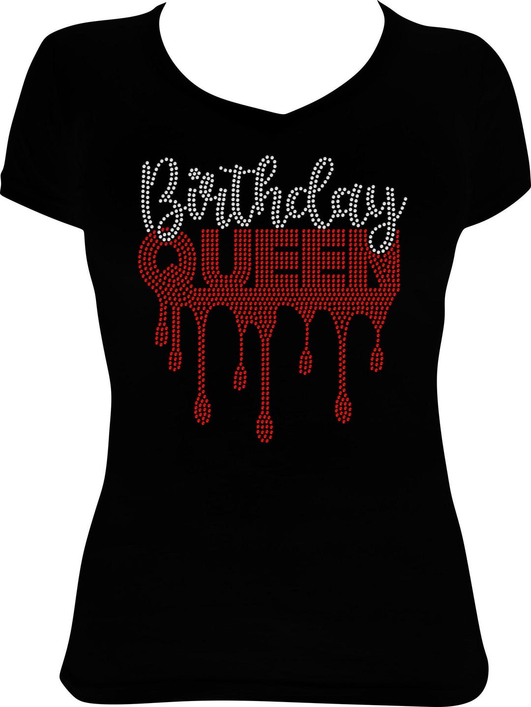 Birthday Queen Drip Bling Shirt, Birthday Bling Shirt, Bling Tshirts ...