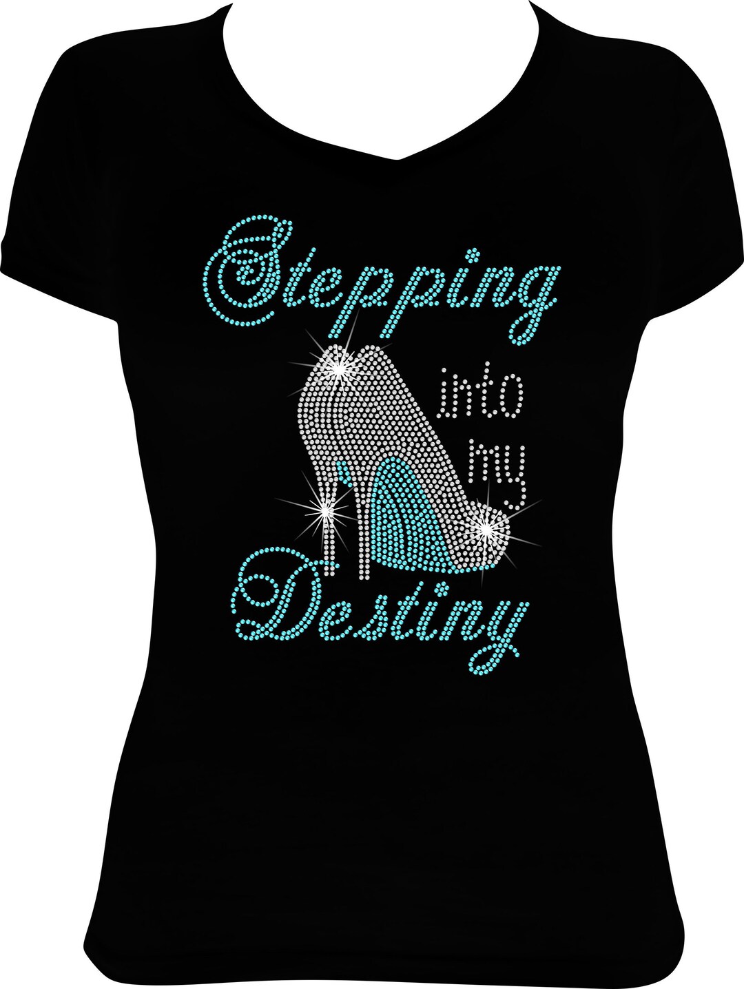 Stepping Into My Destiny Bling Shirt Destiny Bling Shirt - Etsy