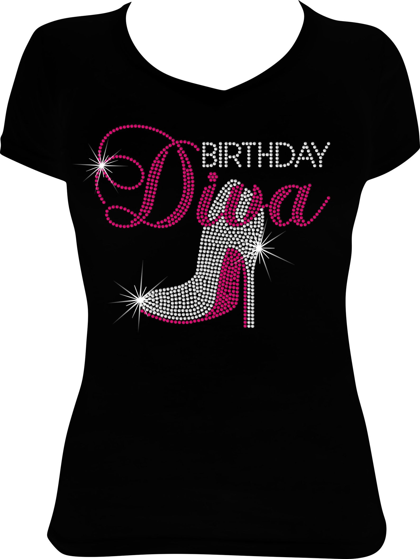 Birthday Diva Bling Shirt Birthday Bling Shirt Birthday Etsy