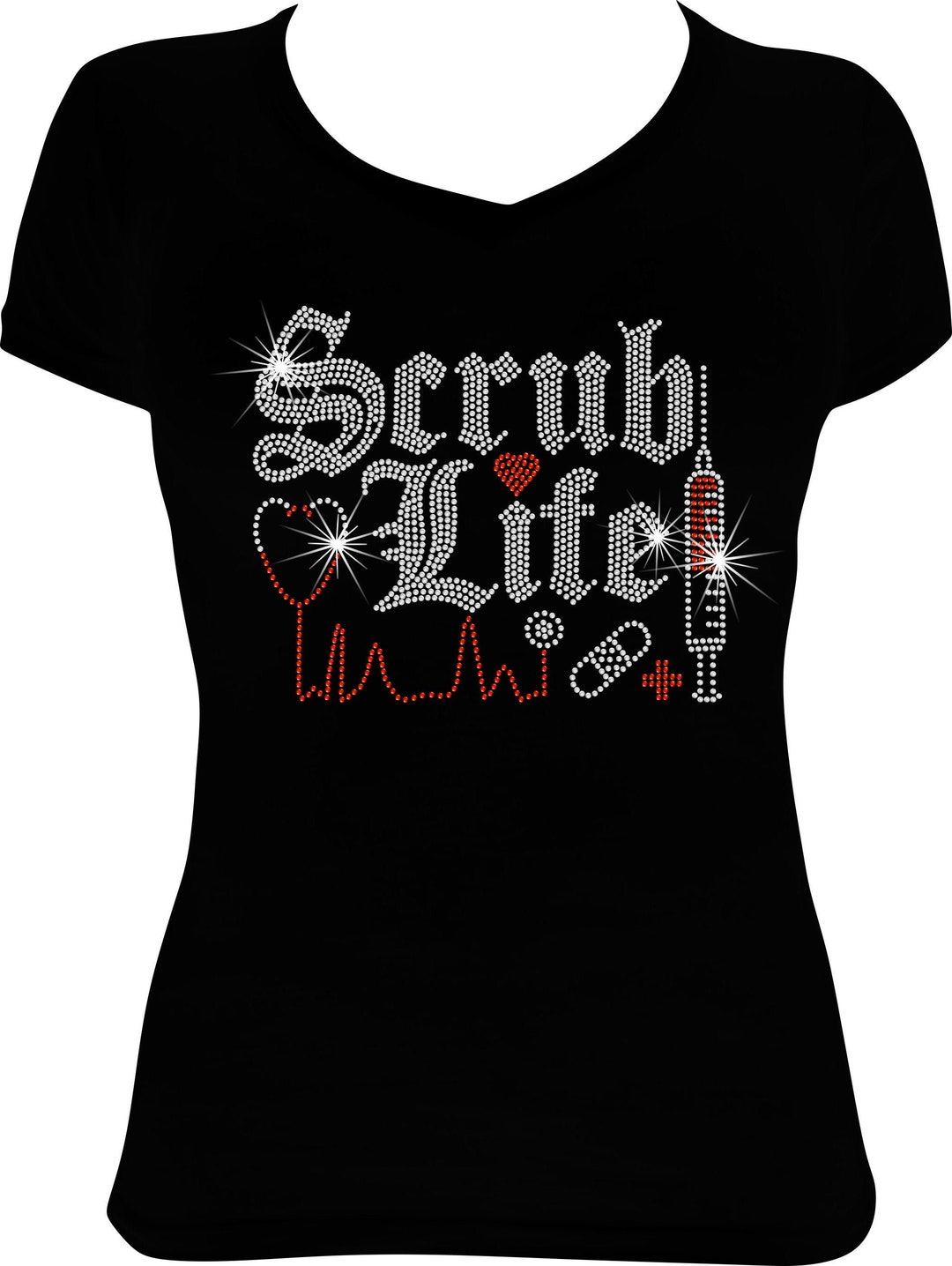Scrub Life Bling Shirt, Scrub Life Nurse Shirt, Nurse Bling Shirt ...