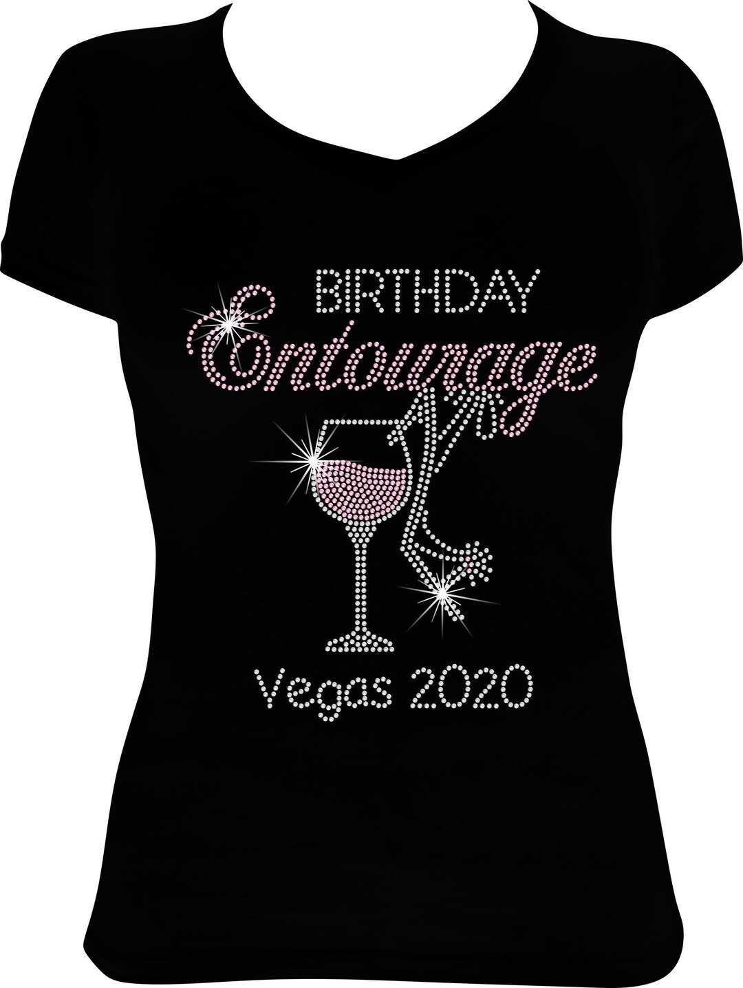 Birthday Entourage Wine Trip Bling Shirt, Birthday Bling Trip Shirt ...