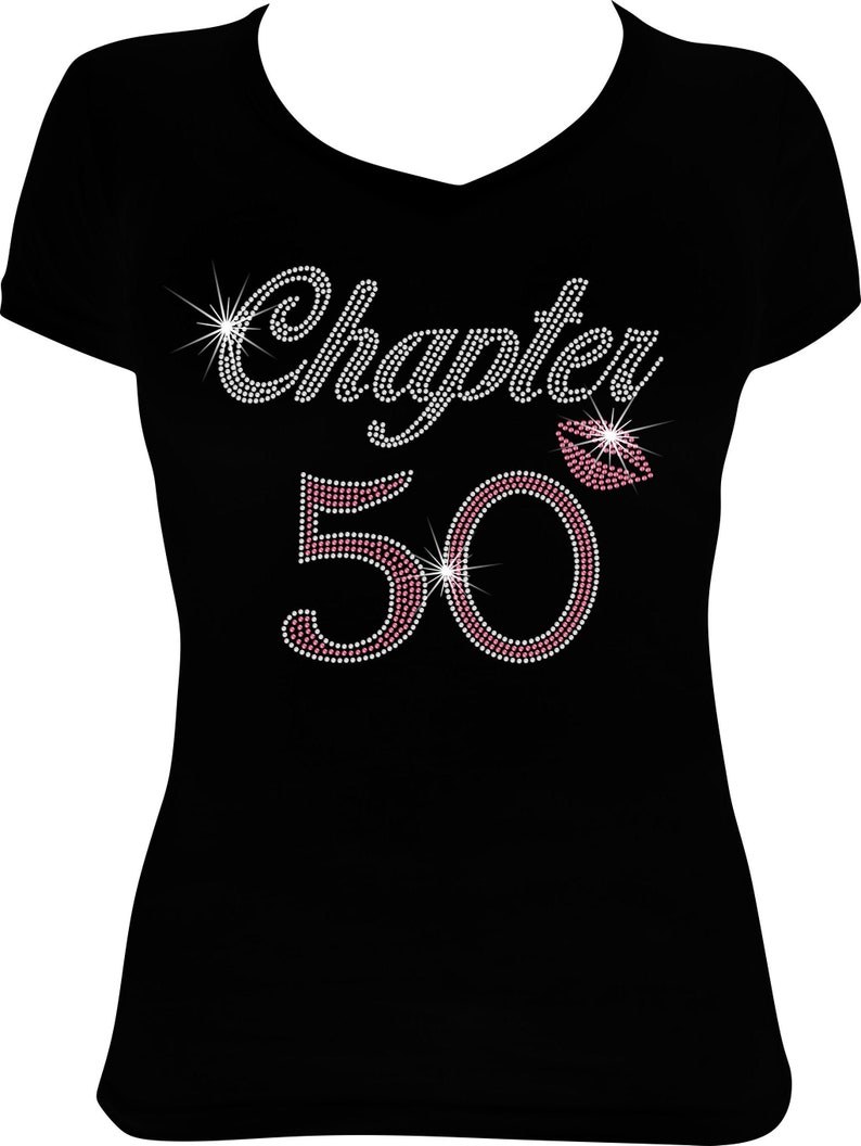 Chapter 50 Bling Birthday Shirt 50th Birthday Bling Shirt | Etsy