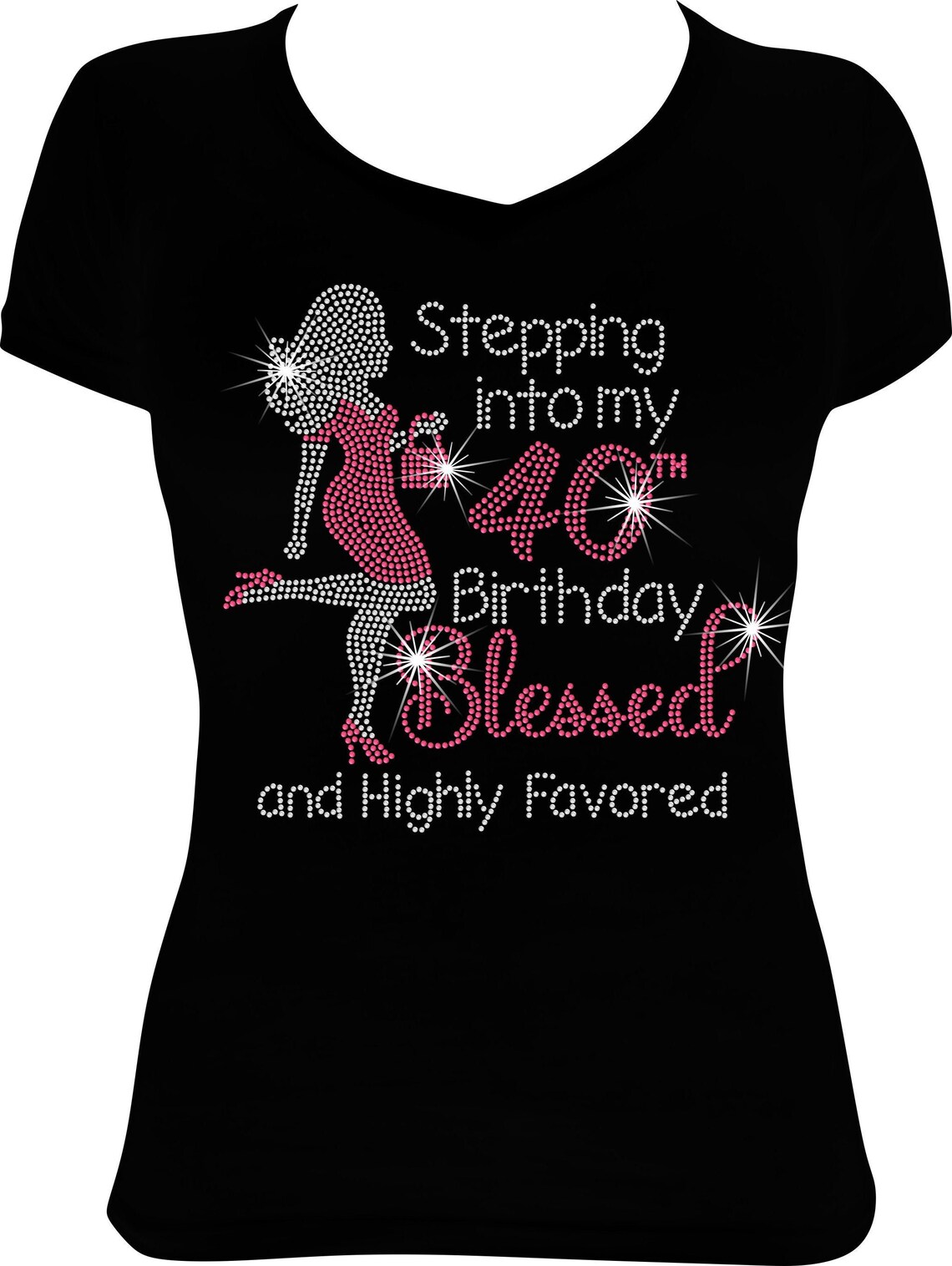 Stepping Into My 40th Birthday Blessed and Highly Favored - Etsy