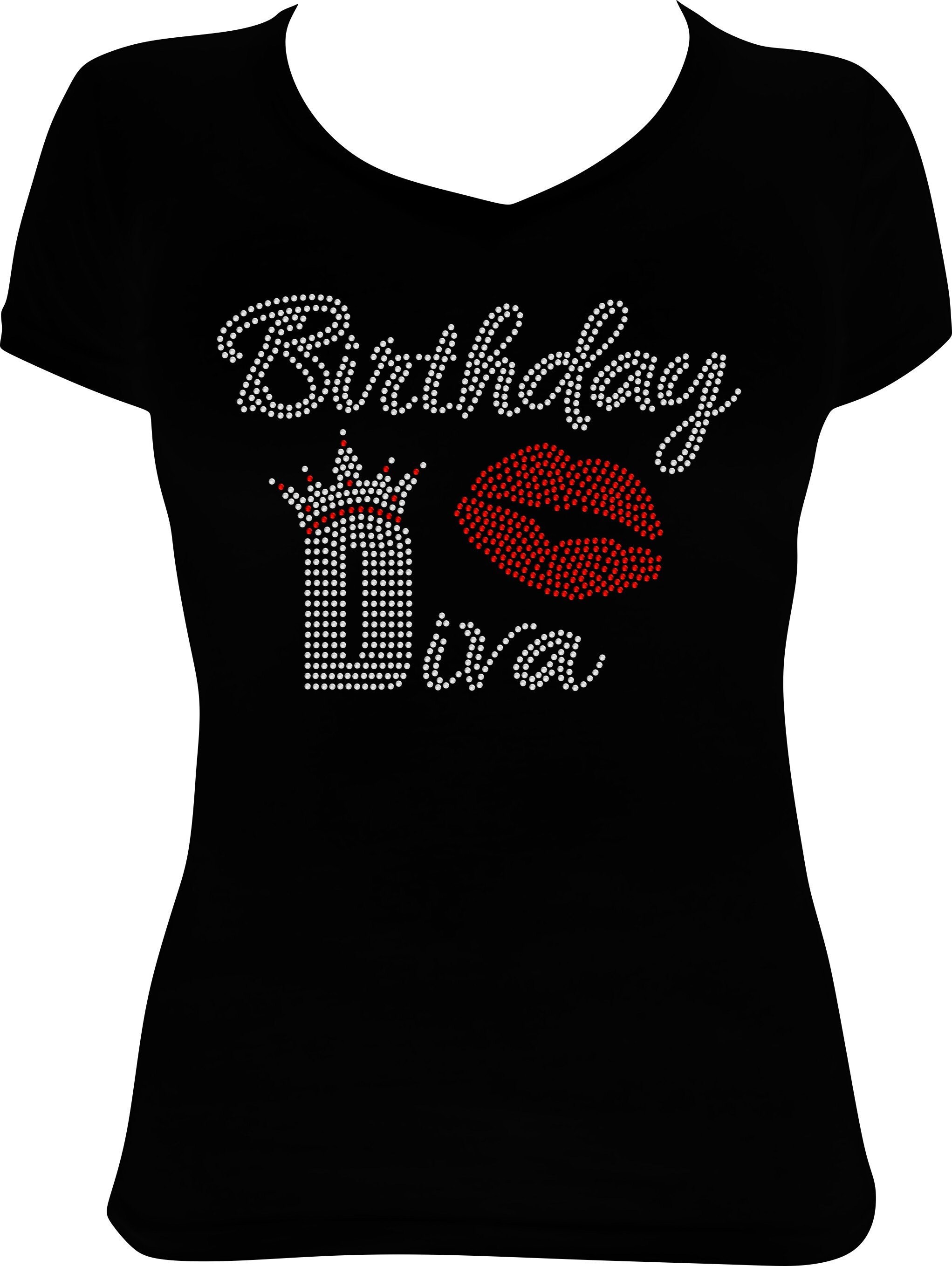 Birthday Diva Bling Shirt Birthday for Her Birthday Diva | Etsy